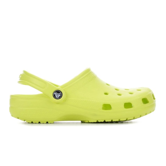 CROCS | Shoes | Crocs Neon Green Slip On Classic Clogs Unisex W M8 ...